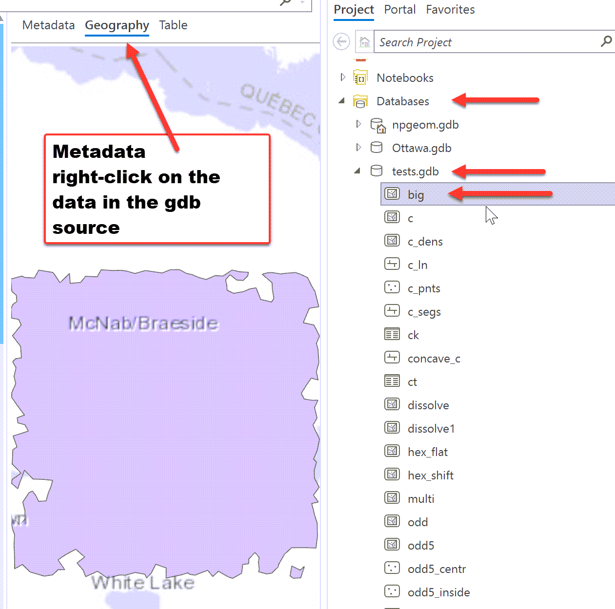 Solved: Can't see spatial information in metadata - Esri Community