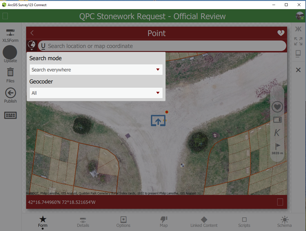Add Custom Search Mode for Geopoint map - Esri Community