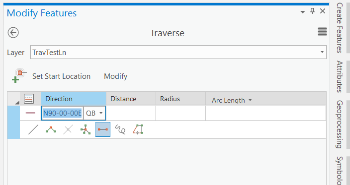 Draw geometry from direction and distance - Esri Community