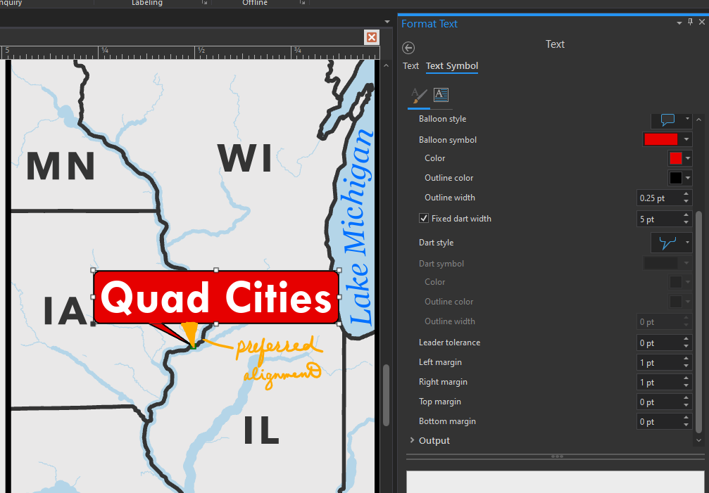 Adjusting balloon dart/leader - Esri Community
