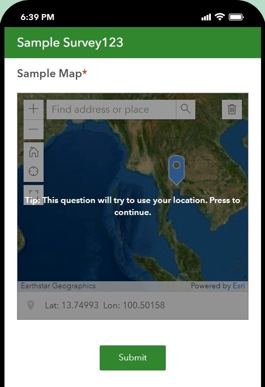 Optimise geopoint field on mobile device - Esri Community