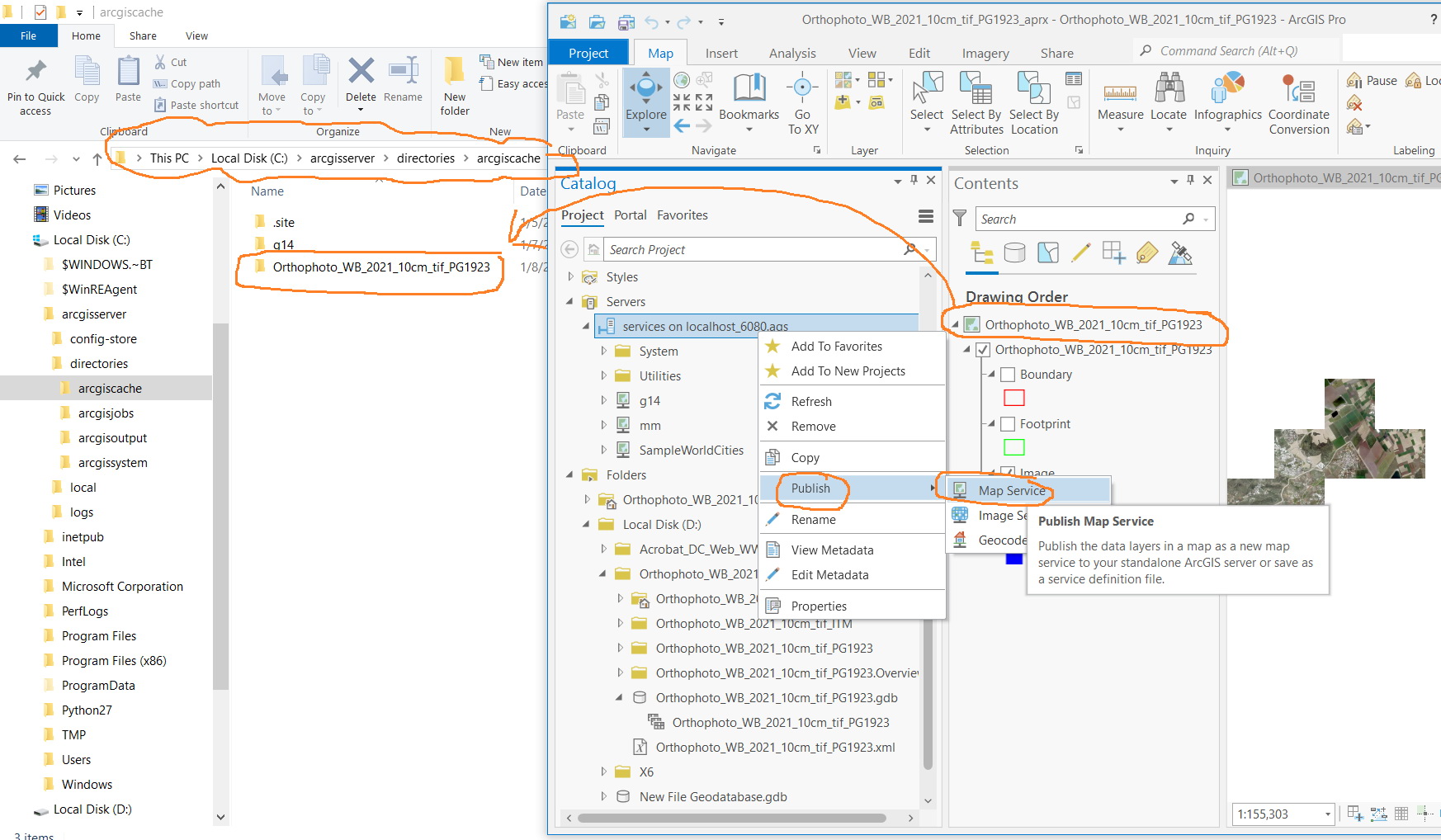 ArcGIS Pro 2.9: Pro fails to detect a cached servi... - Esri Community