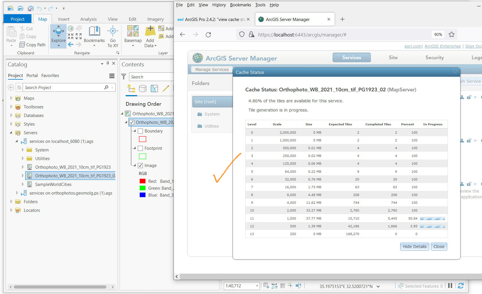 ArcGIS Pro 2.4.2: “view cache status” tool is not ... - Esri Community