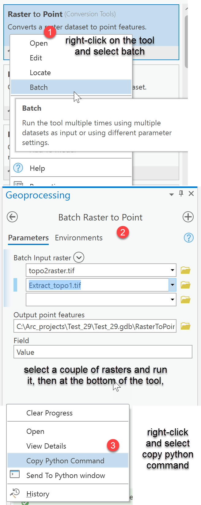 Solved: Raster to Point - Converting Multiple Files at a T... - Esri Community