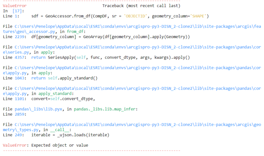 Geoaccessor.from_df - Esri Community