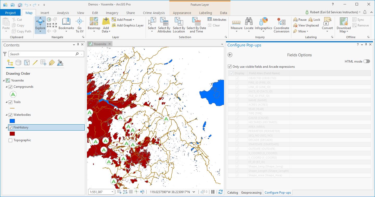 Solved: ArcGIS Pro 2.7 Popups only showing one field - Esri Community
