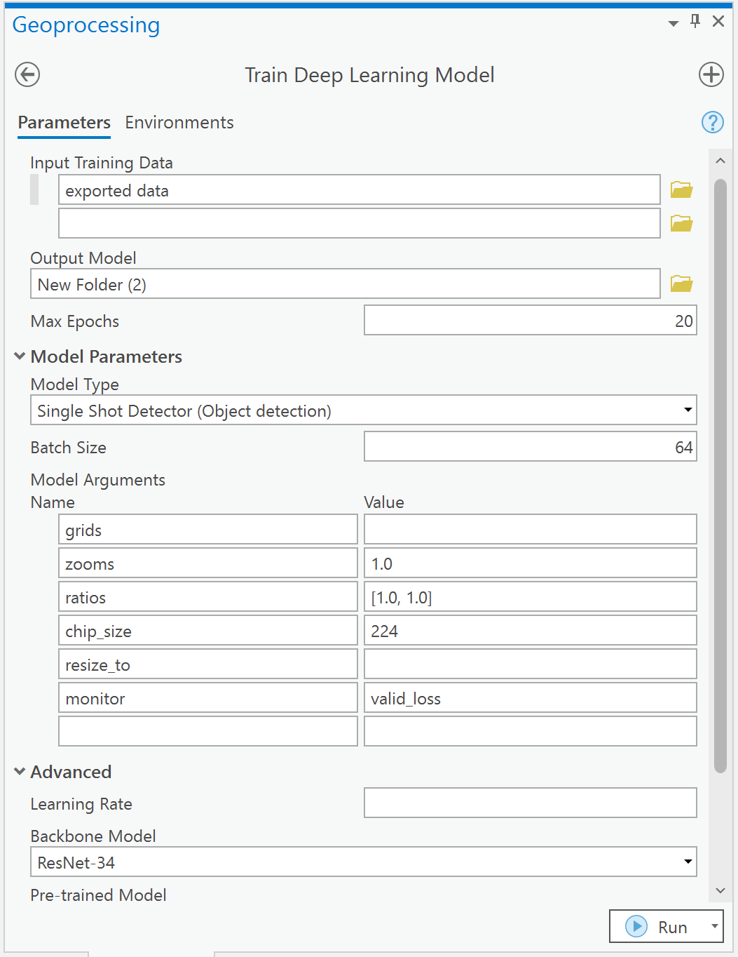 Failed to execute "Train Deep Learning Model" - Esri Community