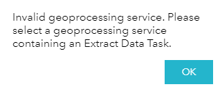 Web tool error message, 'Invalid geoprocessing ser... - Esri Community