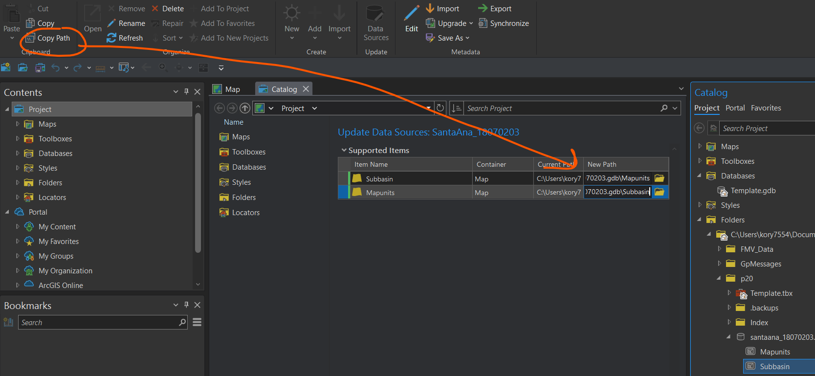 Ability to drag and drop from the Catalog Pane int... - Esri Community