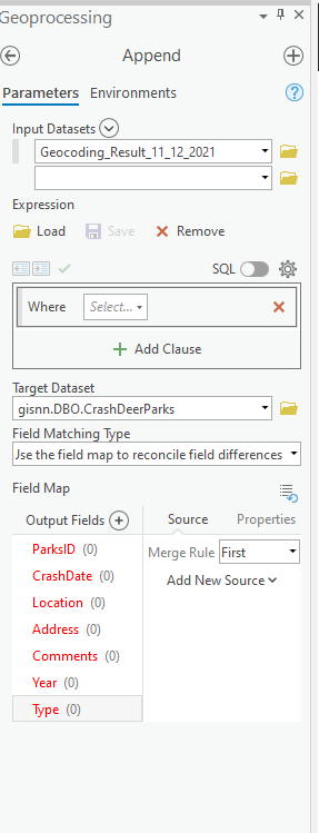 Solved: Trying to use the append tool - Esri Community
