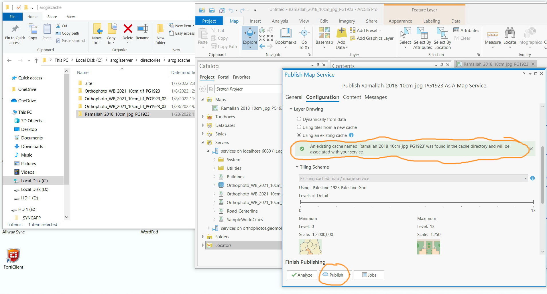 ArcGIS Pro fails to detect services cached in ArcM... - Esri Community