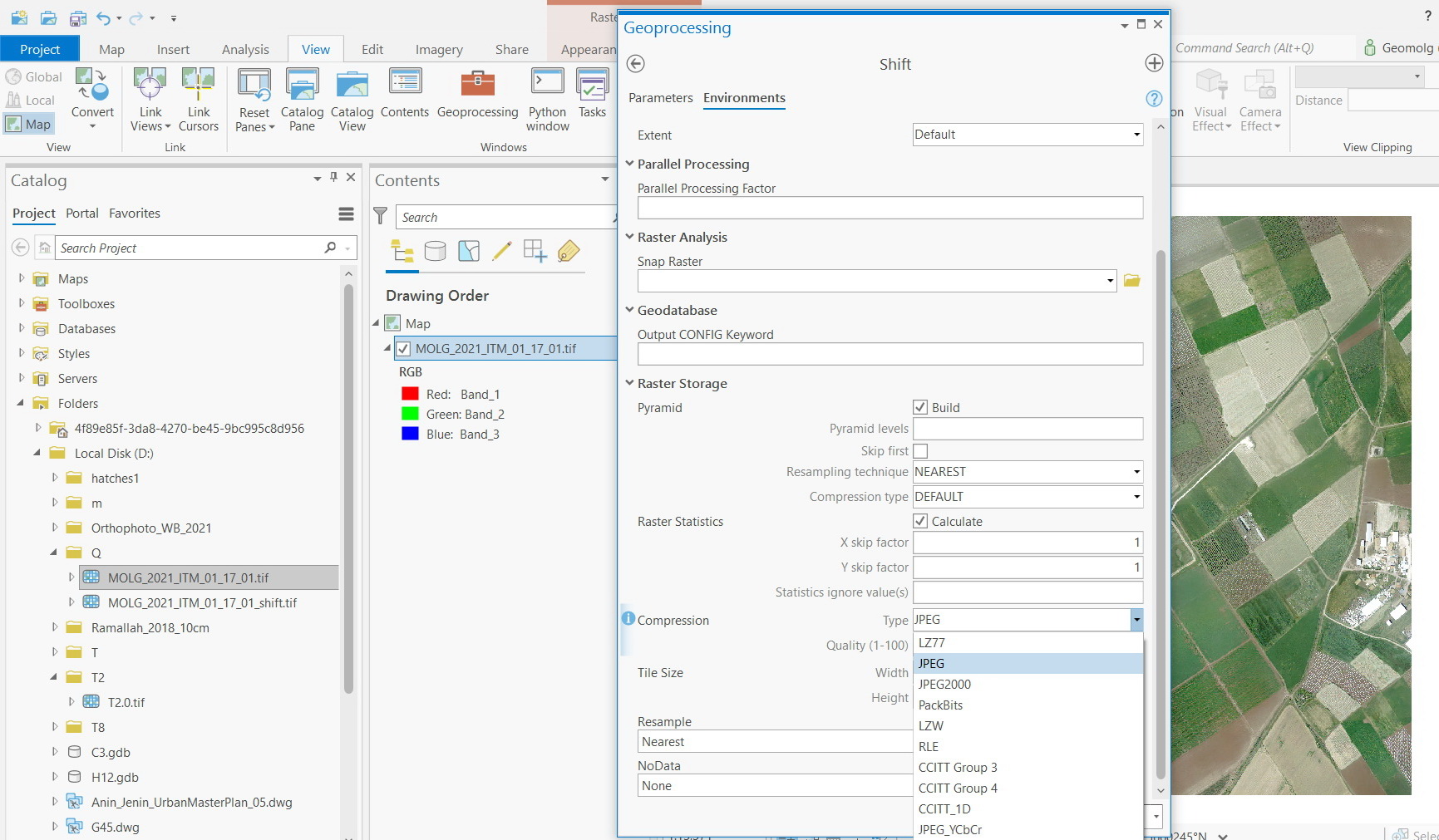 ArcGIS Pro: Why the size of the shifted imageries ... - Esri Community