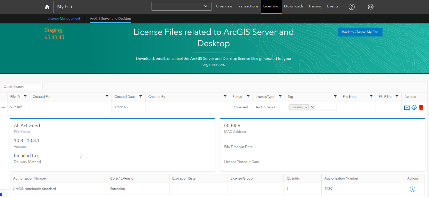 License Management, Information and Tools added to... - Esri Community