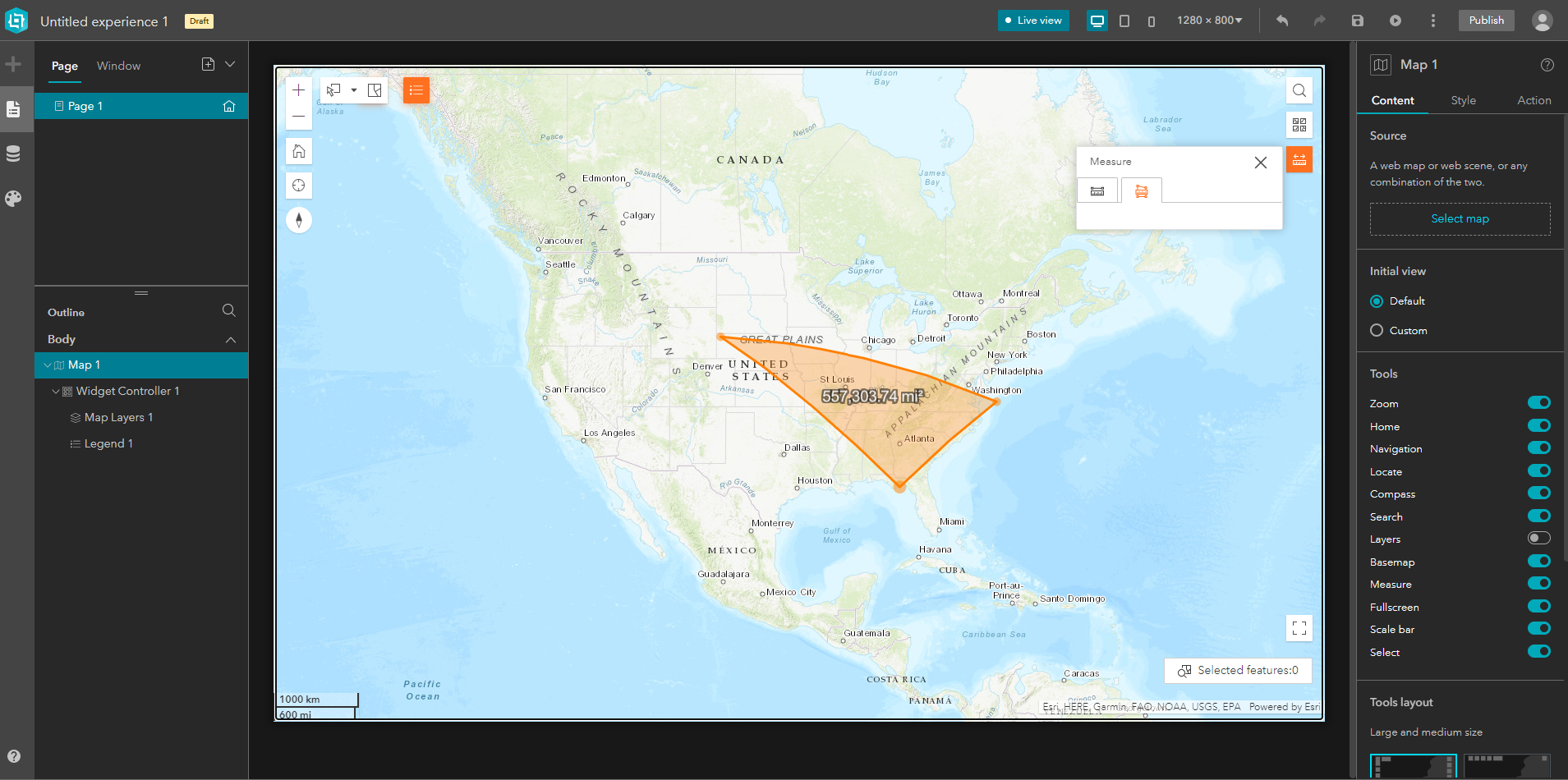 Measure area & length widget where geometry is adj... - Esri Community