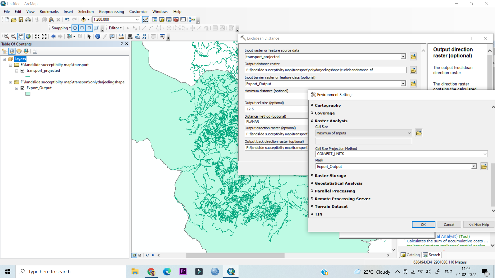 problem of creating Distance to Road Map with Eucl... - Esri Community