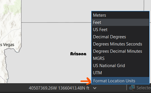 Measure Tool Coordinates Option Esri Community