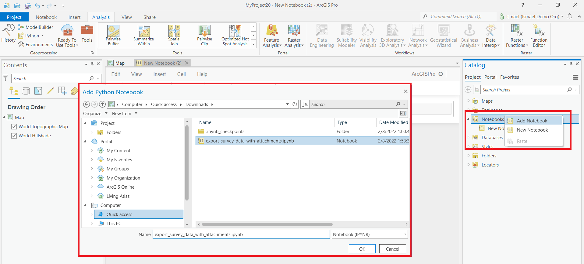 Download Survey123 data (with attachments)
