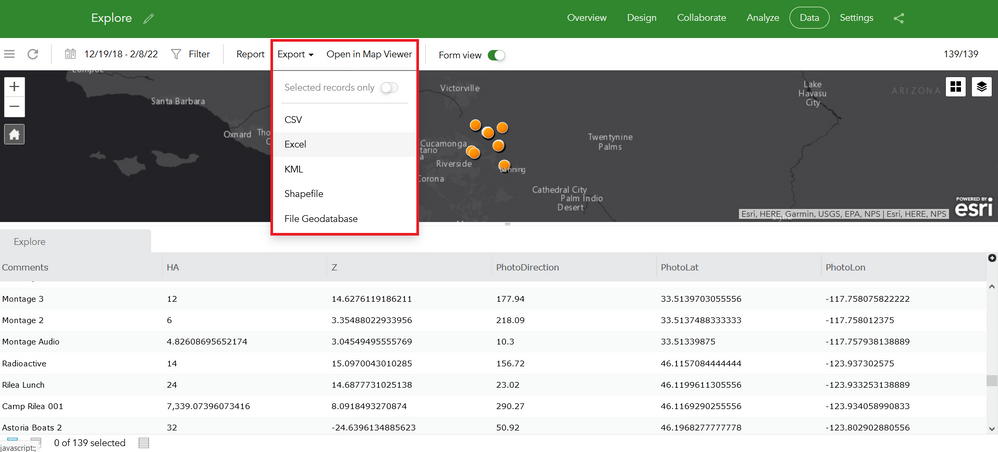Downloading data captured with Survey123 - Esri Community