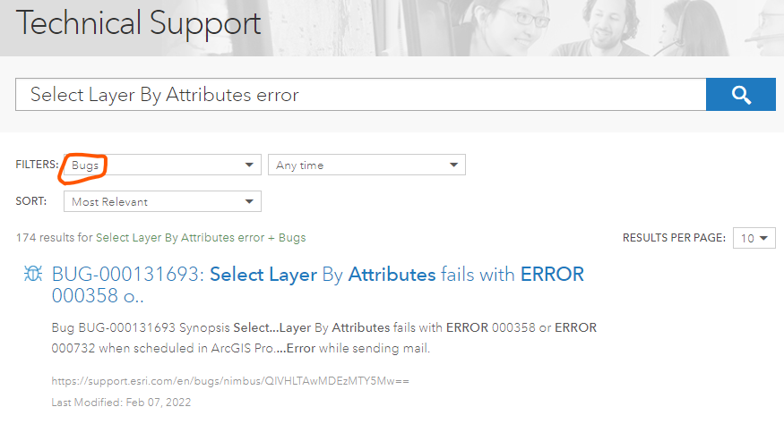 Display all known BUGS and their status online for... - Esri Community