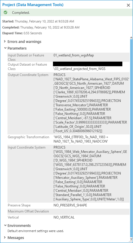Solved: Output Coordinate System Shift Issue - Is the Proj... - Esri ...