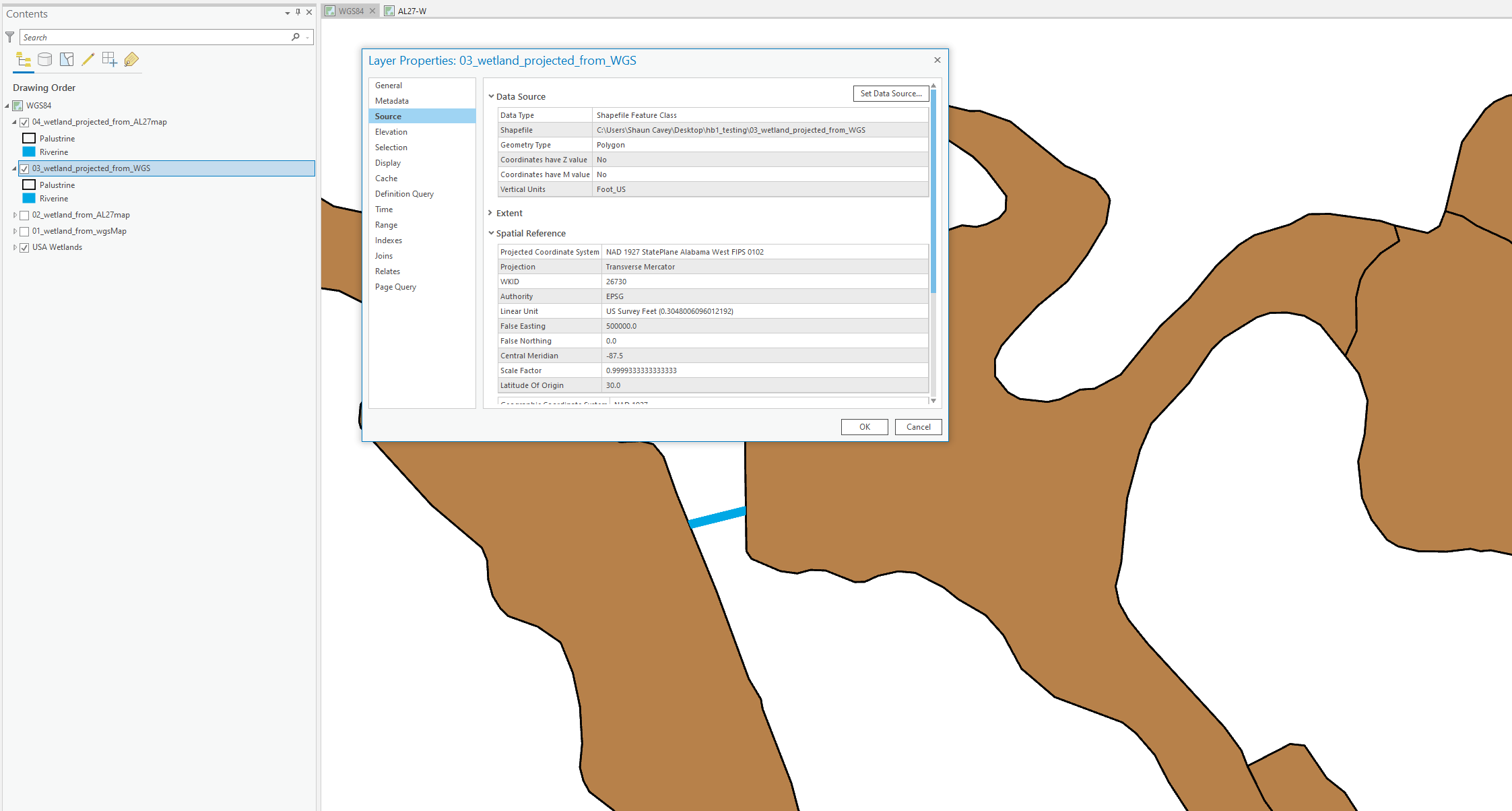 Solved: Output Coordinate System Shift Issue - Is the Proj... - Esri ...