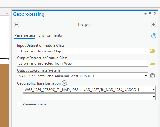 Solved: Output Coordinate System Shift Issue - Is the Proj... - Esri ...