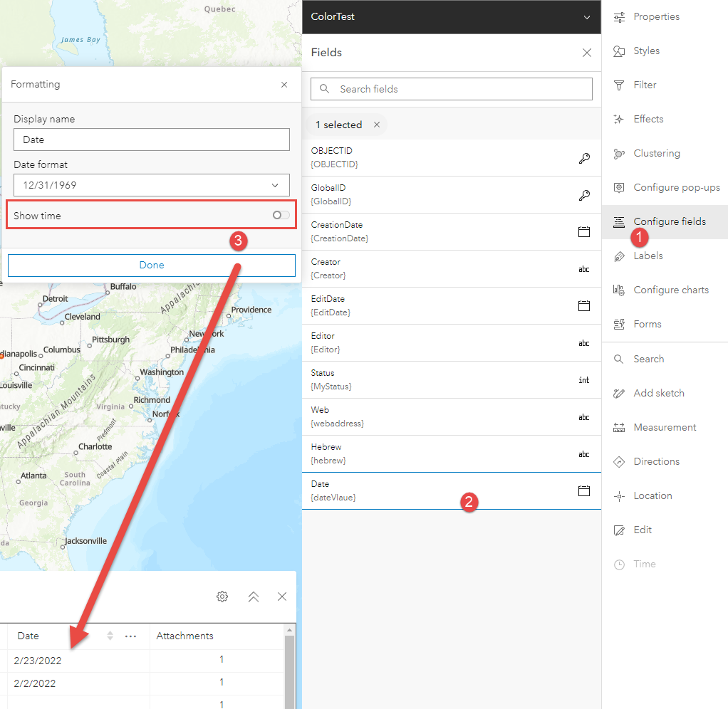 Solved: Hide time in Table widget - Esri Community