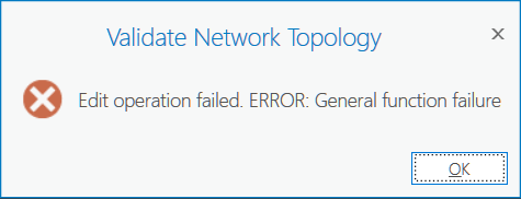 Solved: Validate Network Topology Error - Esri Community