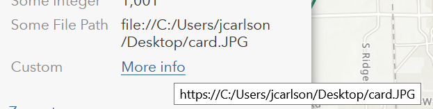 Configure web map popup window to display a photo ... - Esri Community