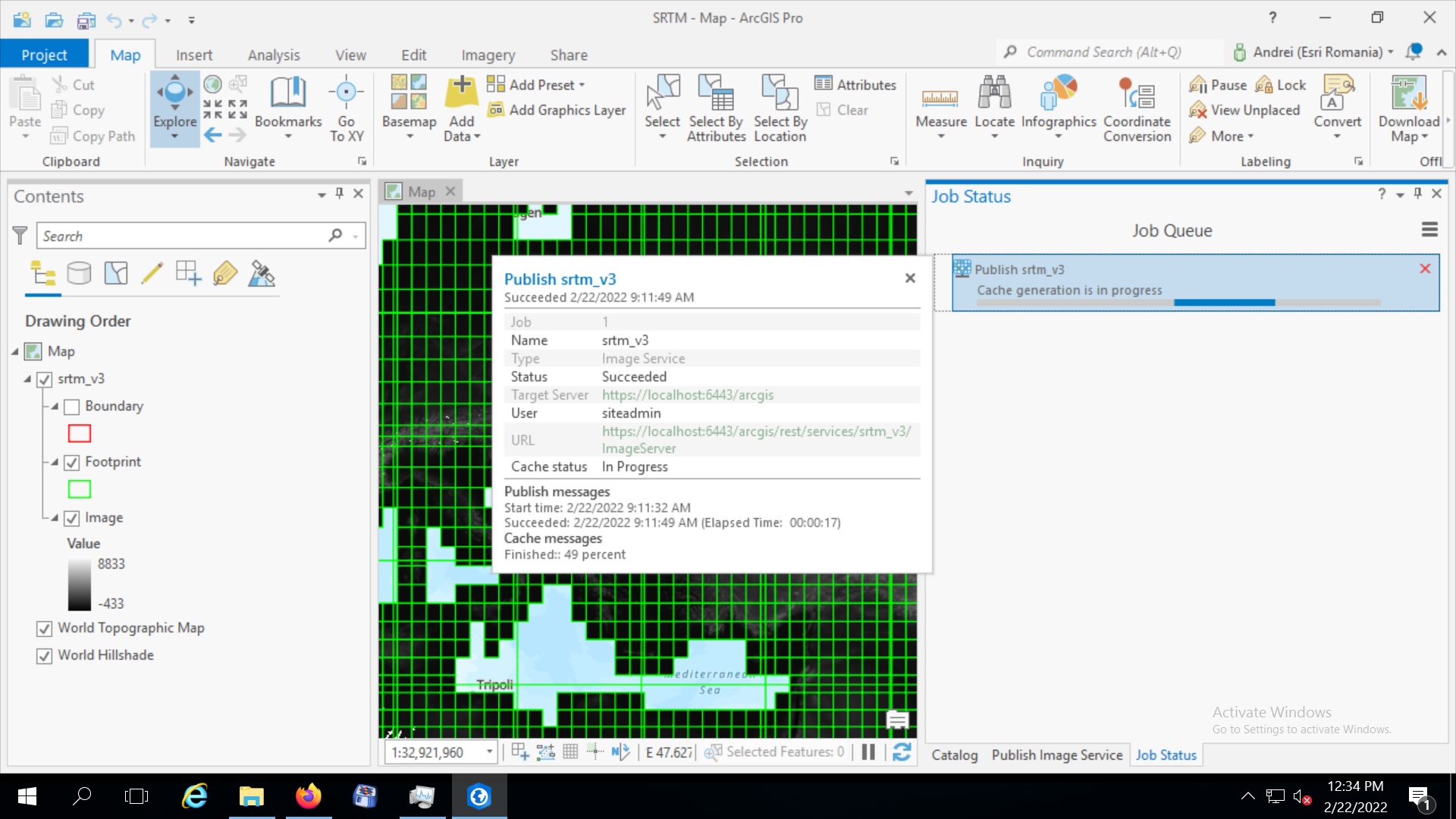 ArcGIS Pro 2.4.2: “view cache status” tool is not ... - Esri Community
