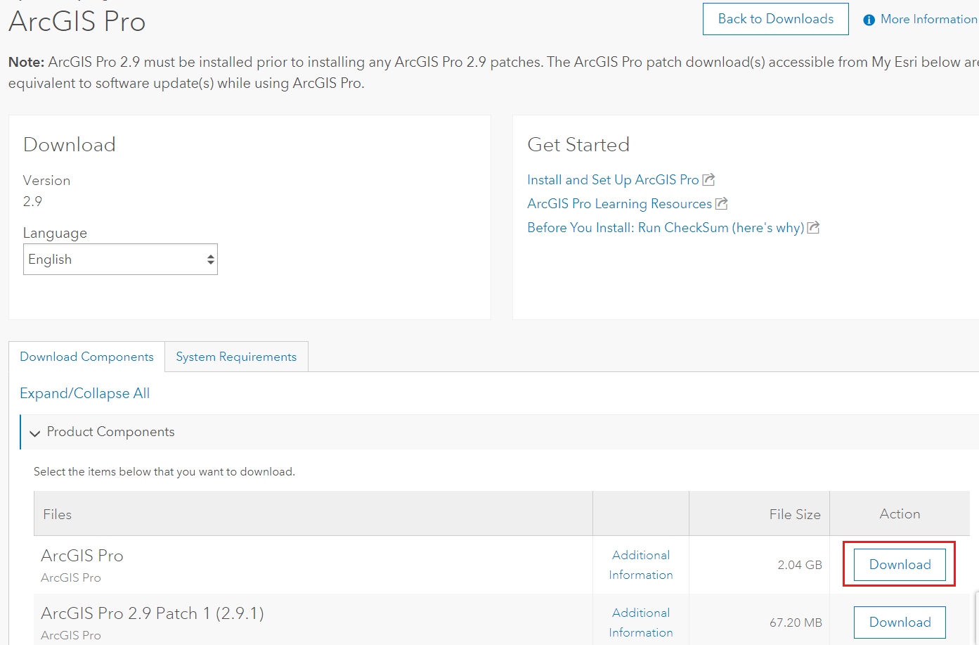 ArcGIS Pro installation *.cab file missing! - Esri Community