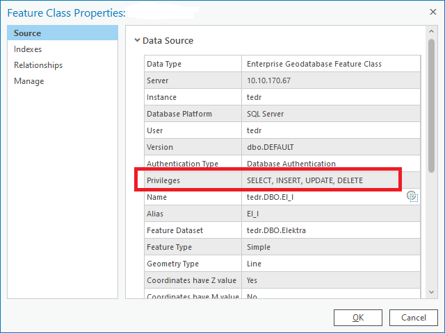 How to check enterprise database featureclass priv... - Esri Community