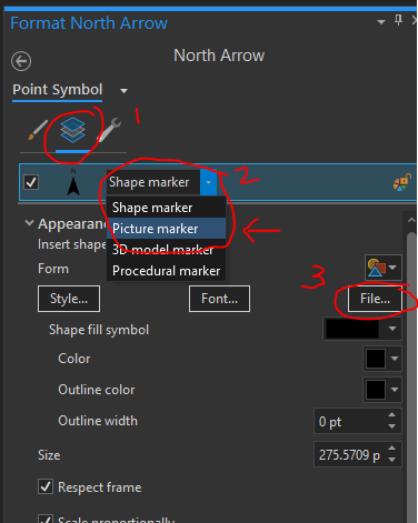 Solved: Layout - Custom North Arrow - Esri Community