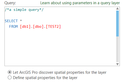 Solved: How can I use the SQL code editor control? - Esri Community