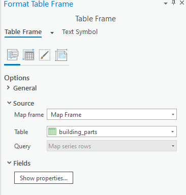 Pro Map Series dynamic tables - Esri Community