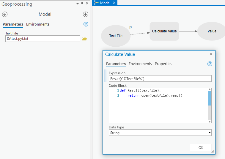 Multi-line text entry in Model Builder Parameter - Esri Community