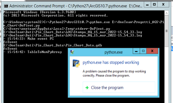 Solved: arcpy.da.TableToNumPyArray crashes on 10.7.1 - Esri Community