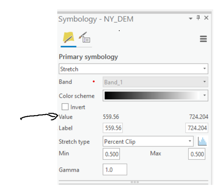 How can I change the scale of a raster's symbology... - Esri Community