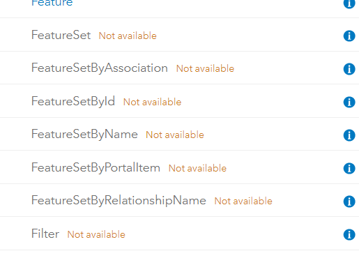 Solved: featuresetbyportal (and others) not available - Esri Community