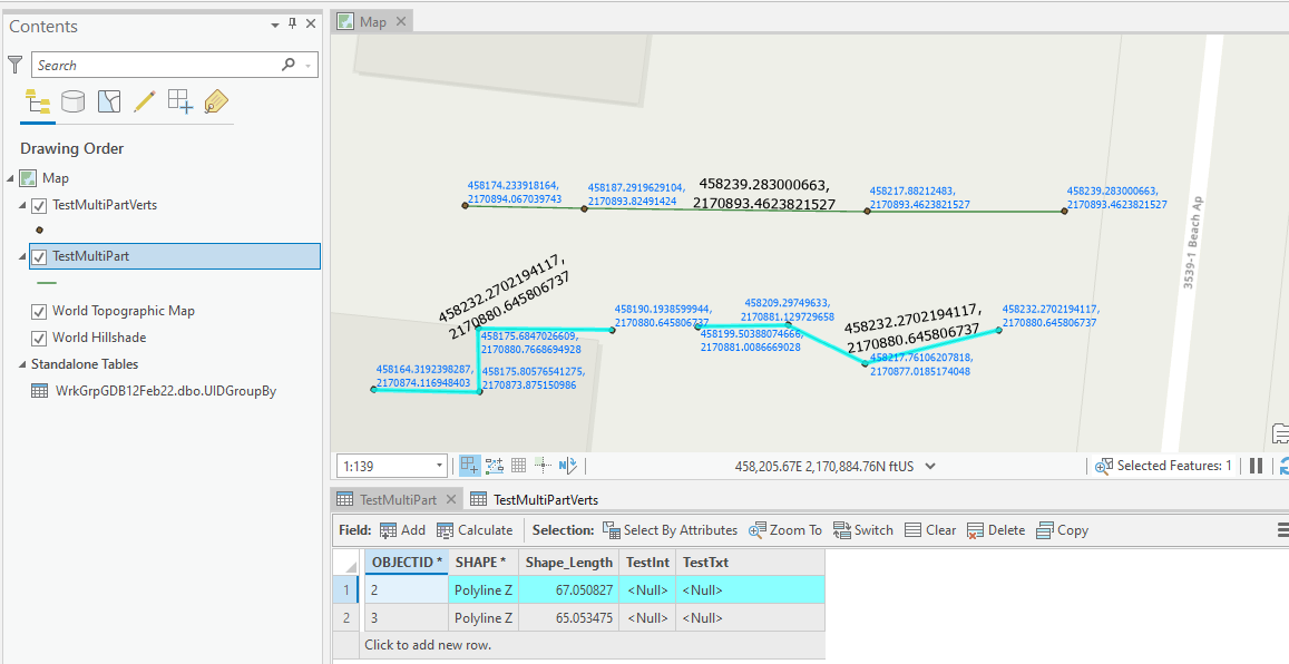 Arcade: Get endpoint coordinates of multi-part pol... - Esri Community