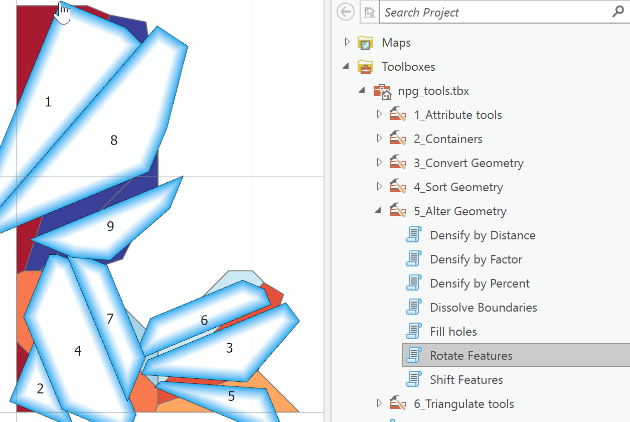 How to rotate each feature in a feature class sepa... - Esri Community