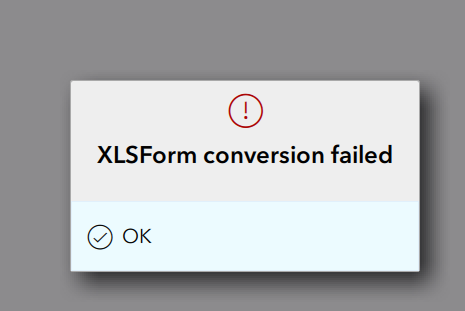 Error converting XLSForm - Esri Community