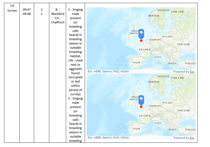 Creating a table in word - Esri Community