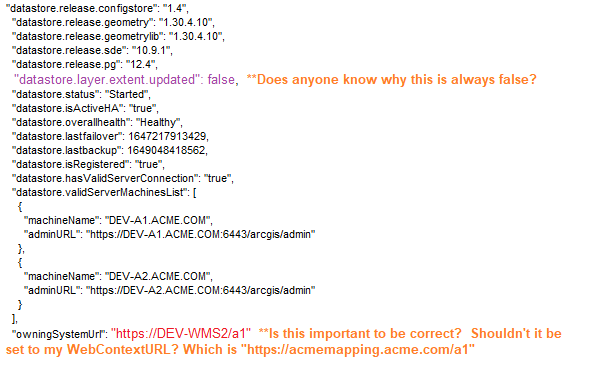 DataStore Validation Questions - Esri Community