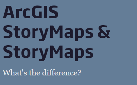 ArcGIS Story Maps that make you say WOW