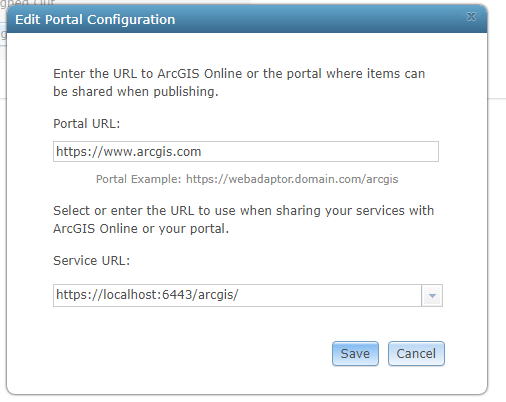 Solved: Cannot edit portal configuration - Esri Community