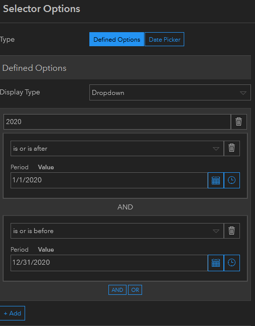 Solved: How to create a year selector from a date field in... - Esri ...