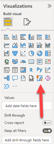 Where is the ArcGIS Power BI icon/button - Esri Community