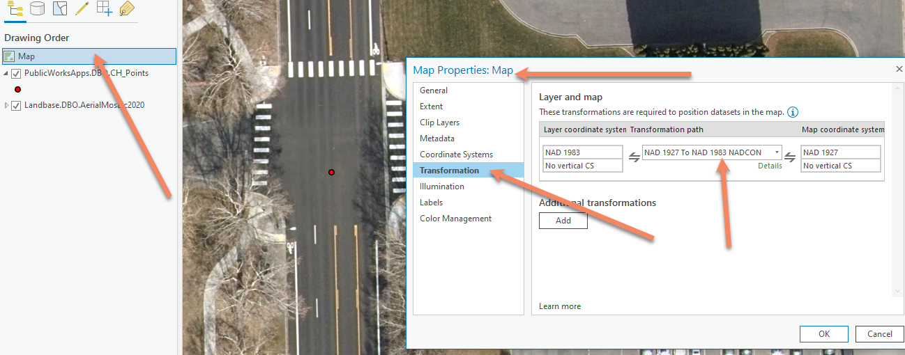 Solved: Offset in projected dataset in Pro comparing to Ar... - Esri ...