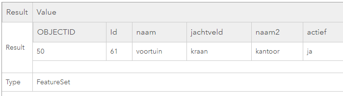 Solved: how to read a field from a featureset - Esri Community
